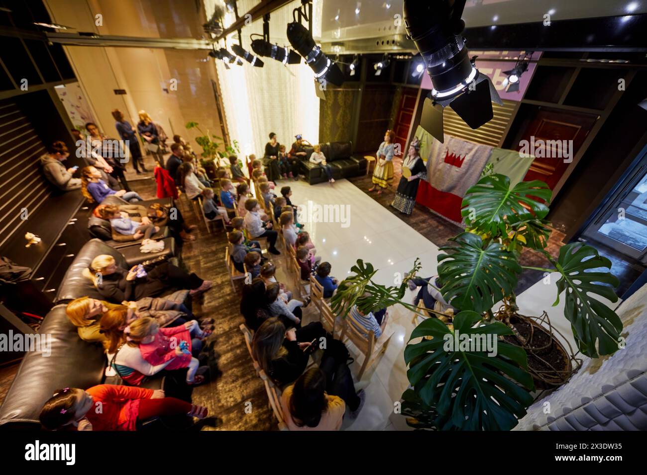 MOSCOW, RUSSIA - FEB 2, 2017: Fairy performance for children in ...