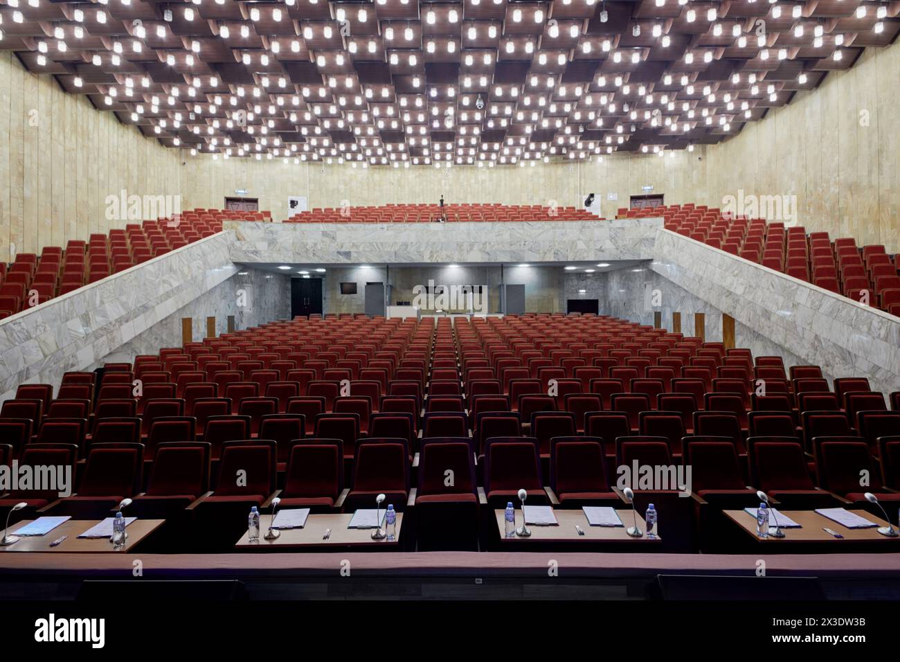 MOSCOW, RUSSIA - FEB 11, 2017: Korolevskiy concert hall before Pole ...