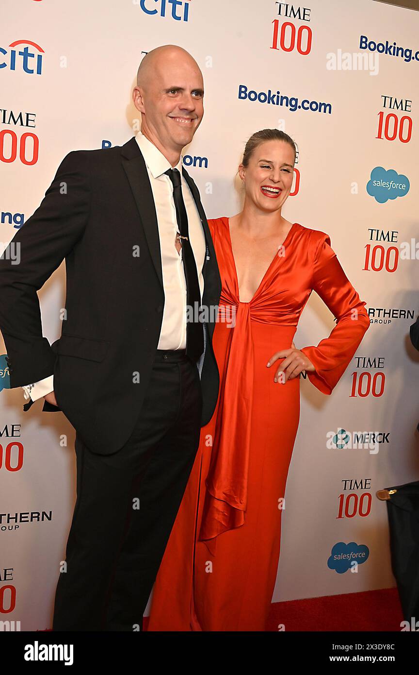 Clay Kallman and Lauren Groff attends the TIME 100 Gala celebrating ...