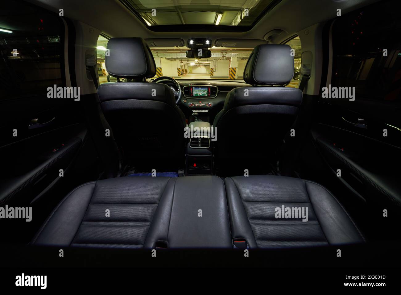 Interior of modern car cabin at underground parking Stock Photo - Alamy
