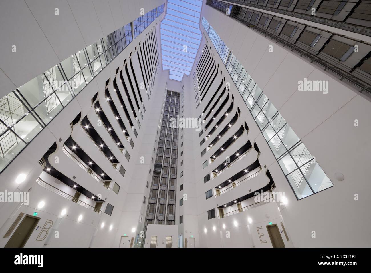 SOCHI, RUSSIA - OCT 7, 2017: Inner space of modern residential ...