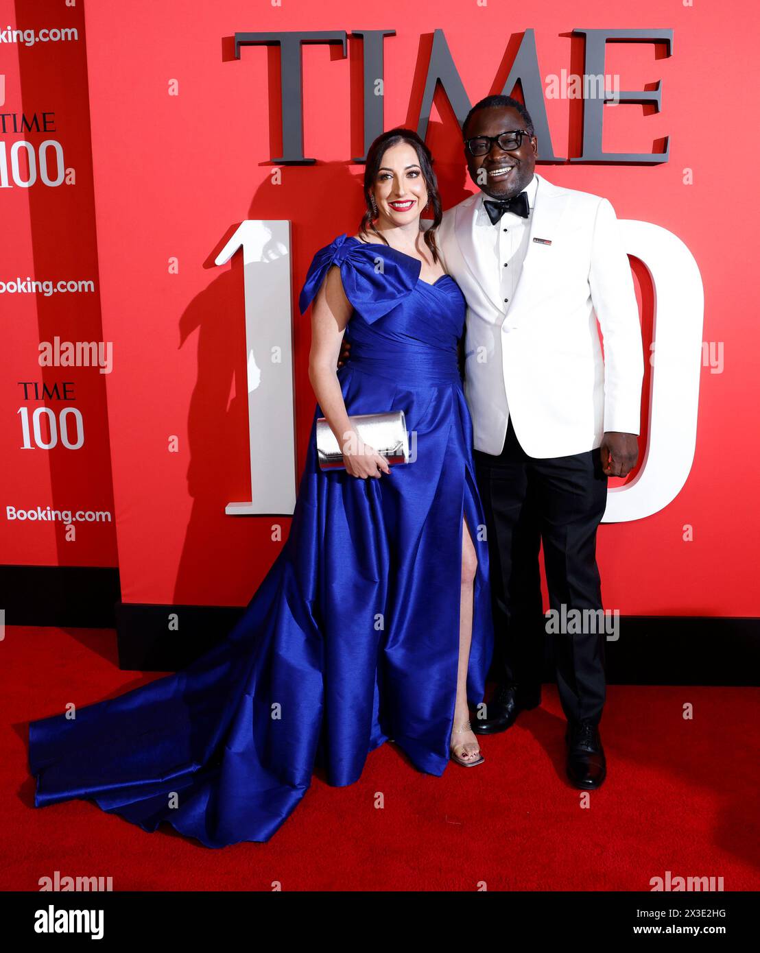 New York, United States. 25th Apr, 2024. Kennedy Odede arrives on the ...