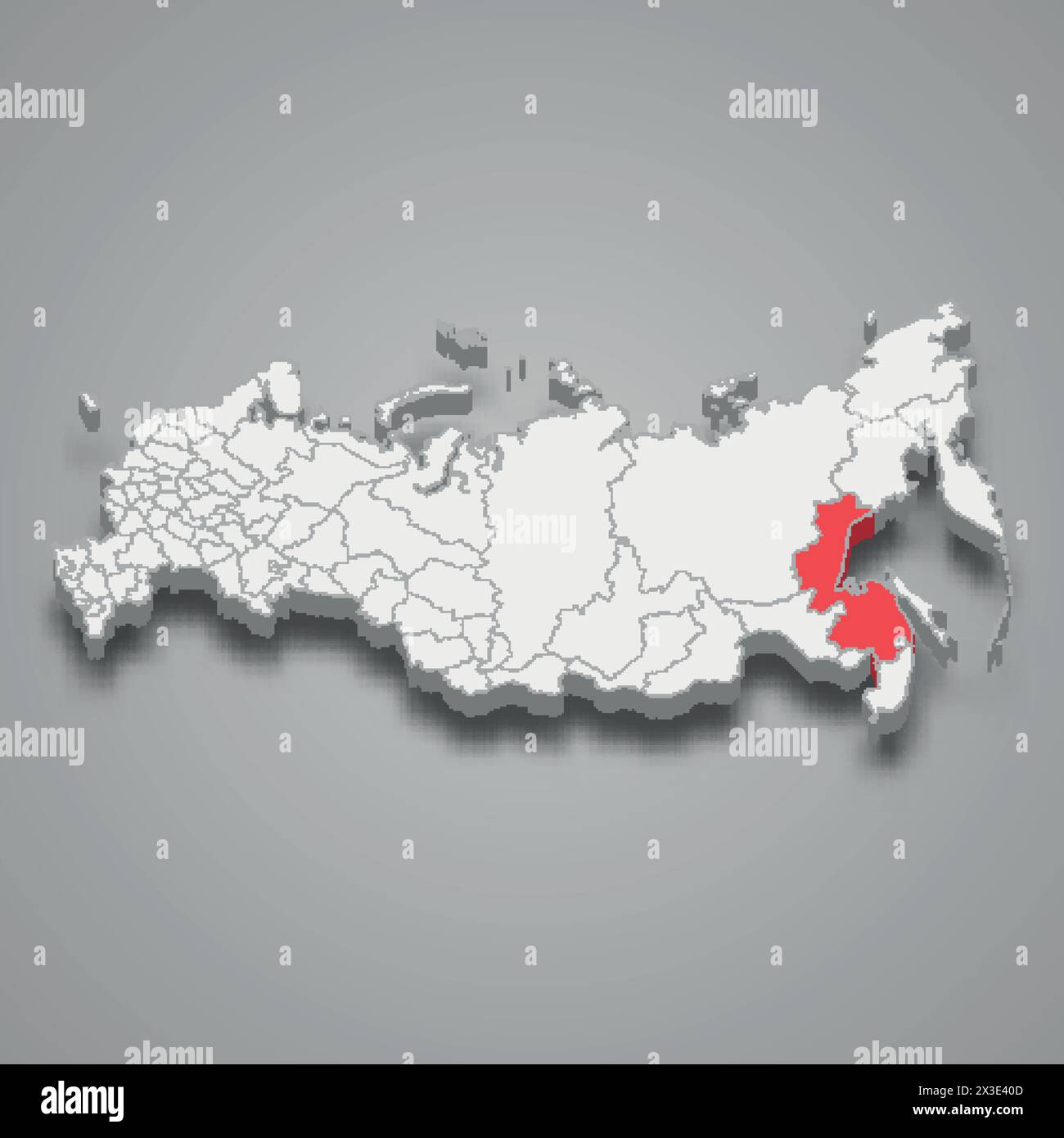 Khabarovsk vector map hi-res stock photography and images - Alamy