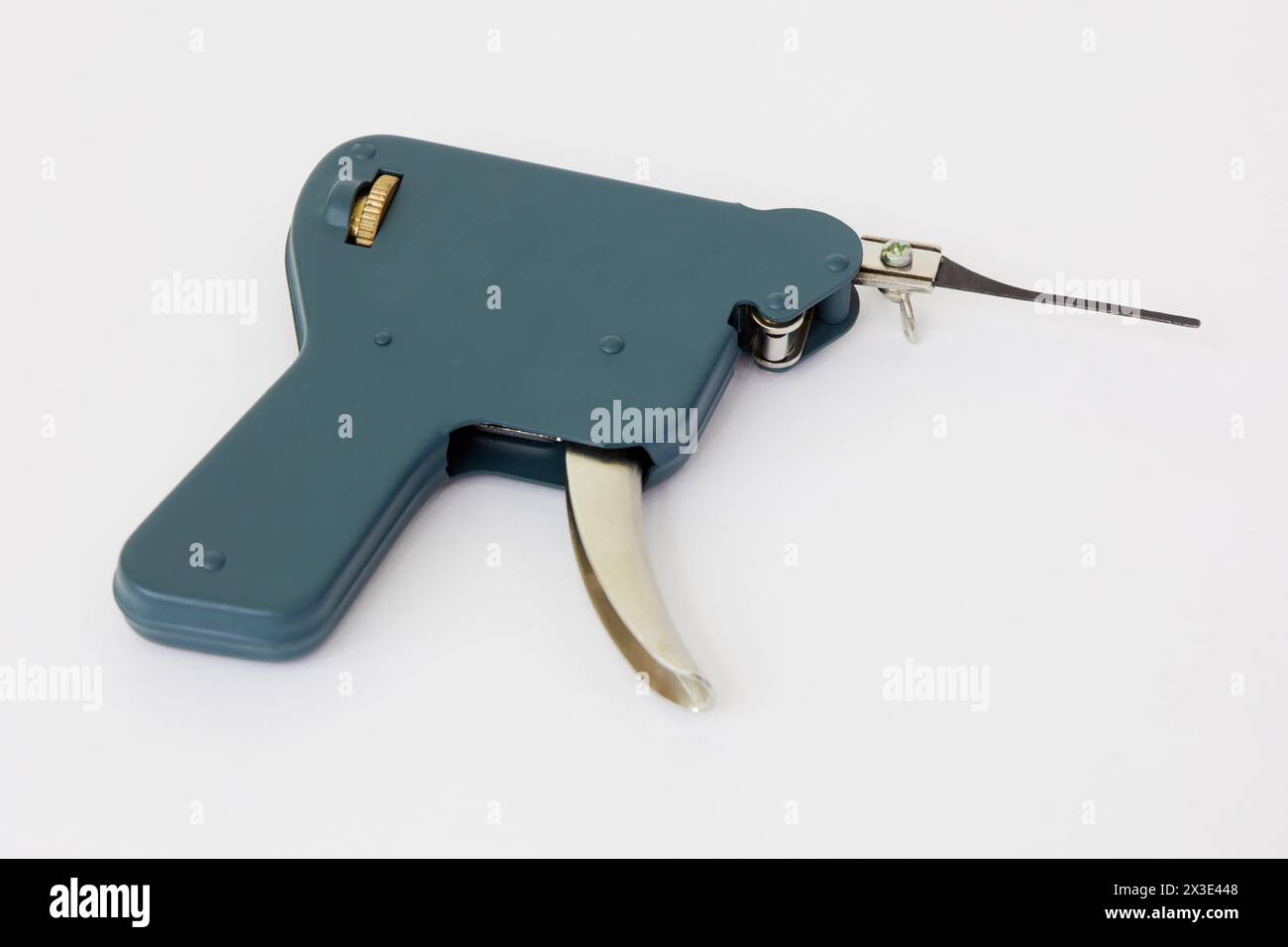 Manual lock pick gun tool for unlocking on white background Stock Photo ...