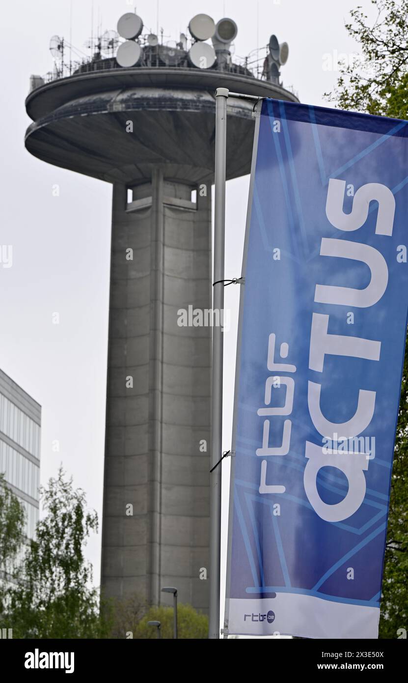 Brussels, Belgium. 26th Apr, 2024. Illustration shows a flag with the ...