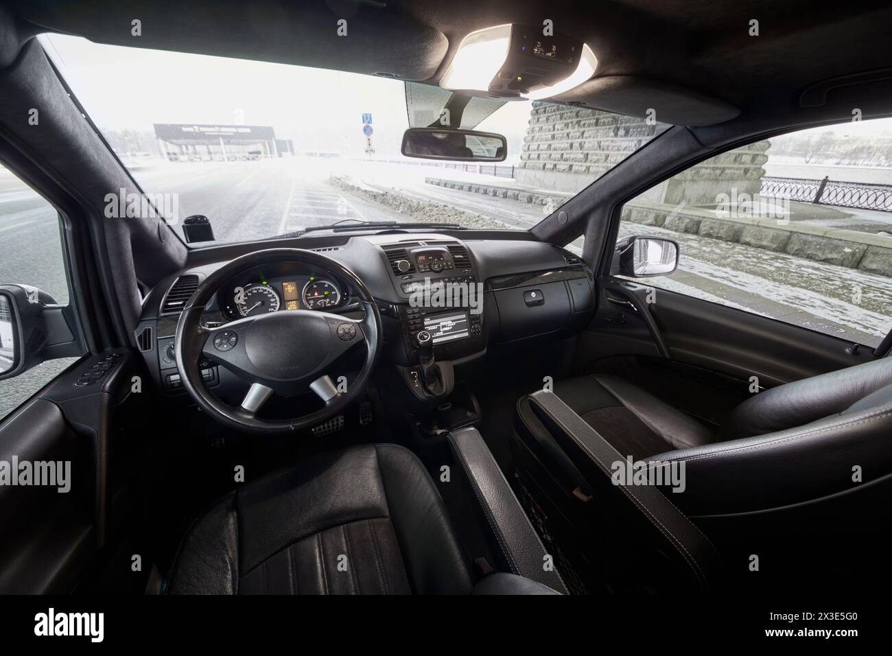 Car cabin winter road hi-res stock photography and images - Alamy