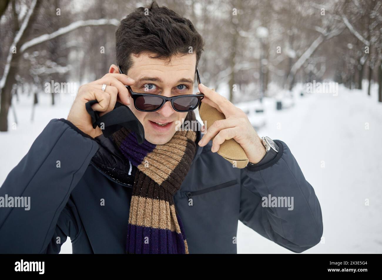 Outside put on jacket hi-res stock photography and images - Alamy