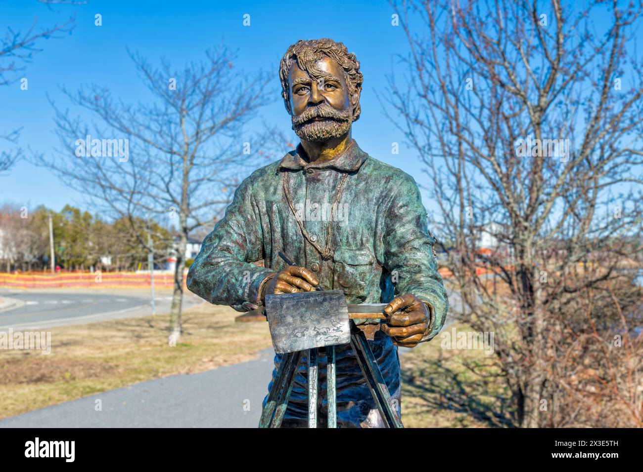 William francis ganong statue front view hi-res stock photography and ...