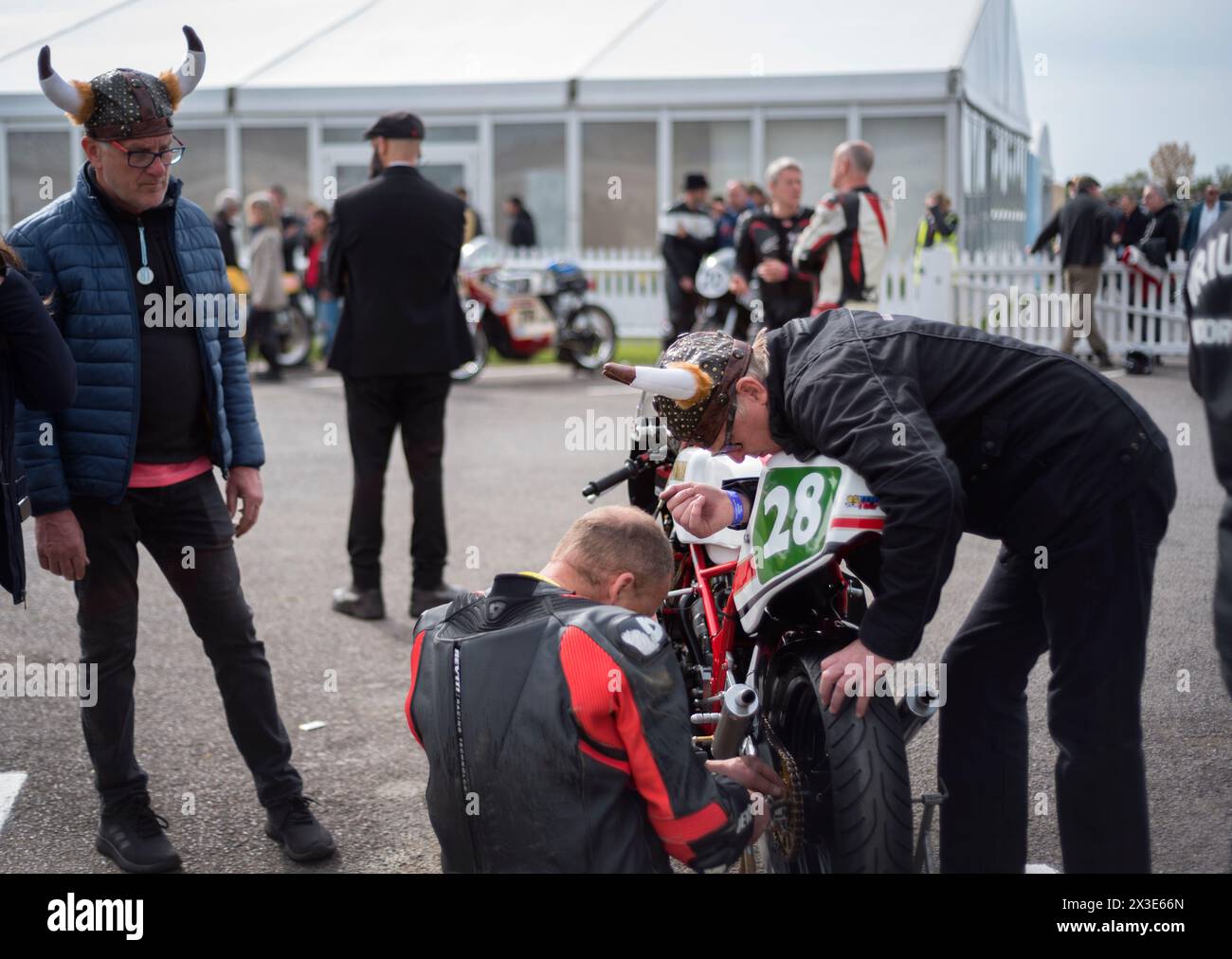 1984 Yamaha TZ250L of Mark Linton, entrant in the Hailwood Trophy at ...