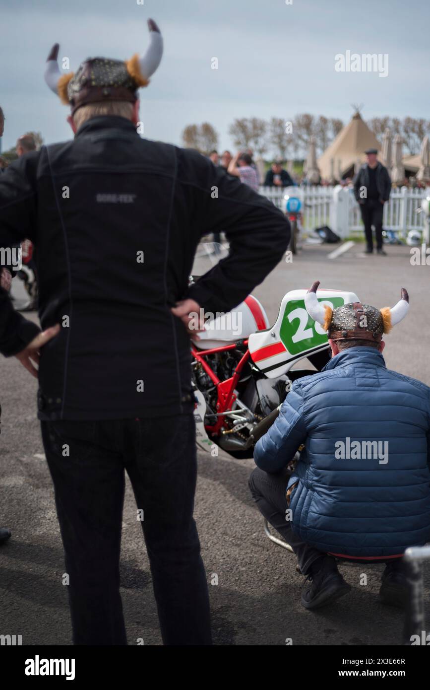1984 Yamaha TZ250L of Mark Linton, entrant in the Hailwood Trophy at ...