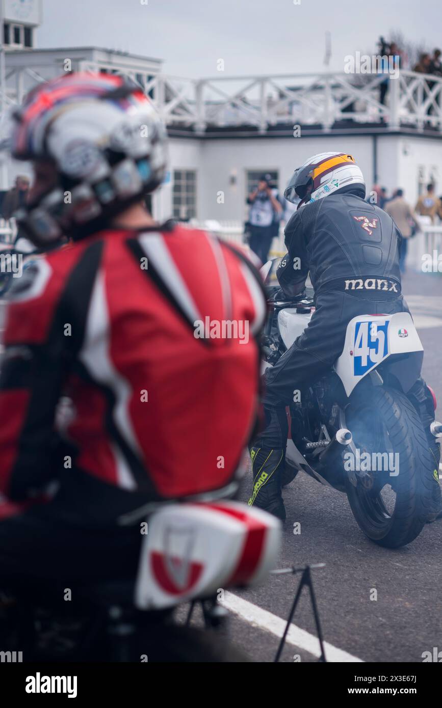 1982 Yamaha TZ350G of Sebastian Perez, entrant in the Hailwood Trophy ...