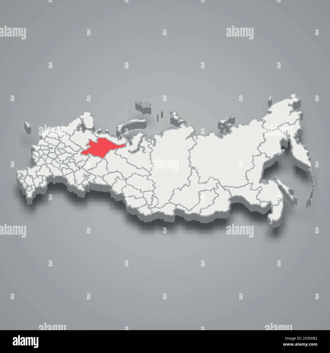 Komi map hi-res stock photography and images - Alamy