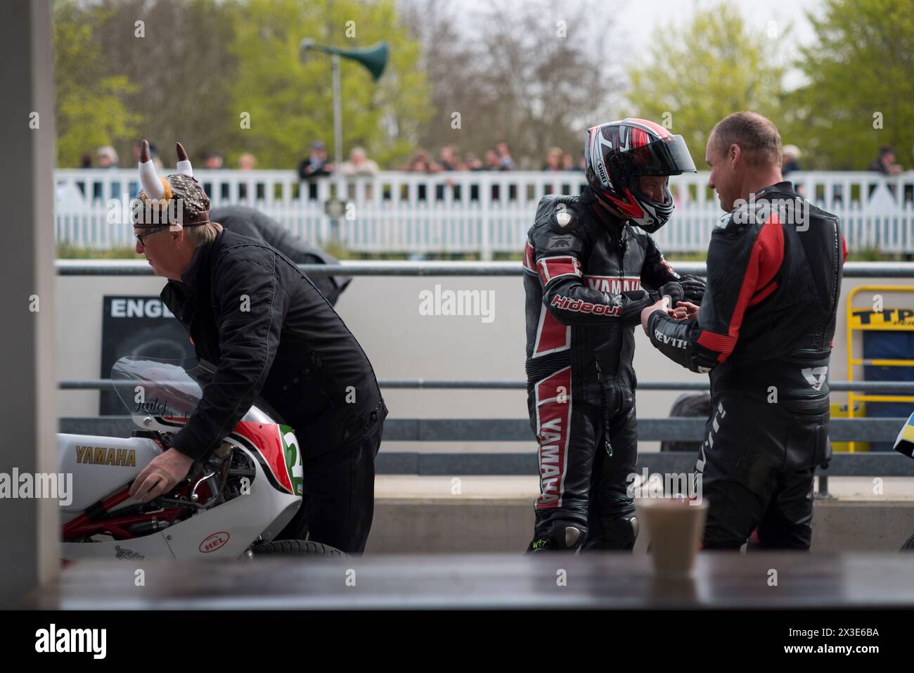 1984 Yamaha TZ250L of Mark Linton, entrant in the Hailwood Trophy at ...