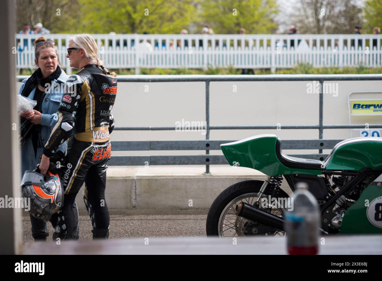 1972 RPS Triumph Trident T150 with rider Maria Costello,entrant in the ...