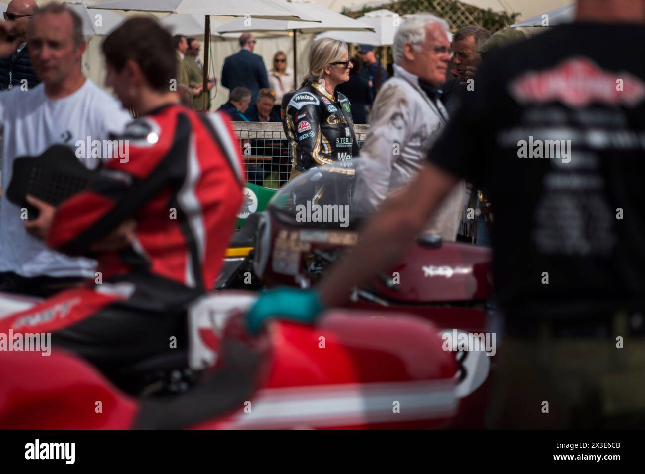 1972 RPS Triumph Trident T150 with rider Maria Costello,entrant in the ...