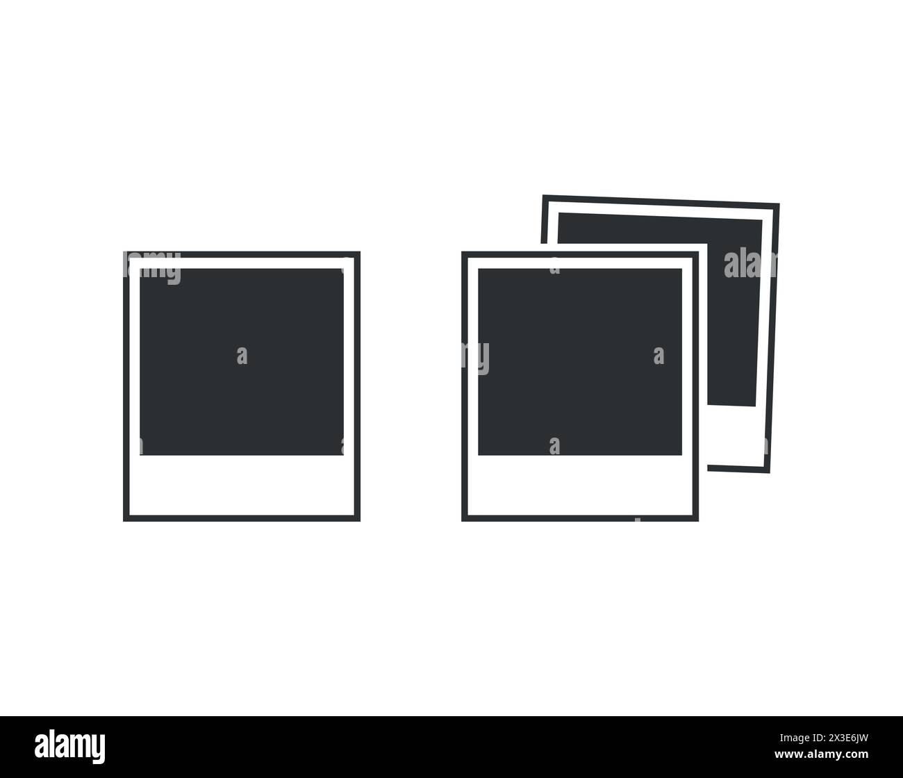 Polaroid Frame. Photograph icon. Instant Photo Frame Stock Vector Image ...