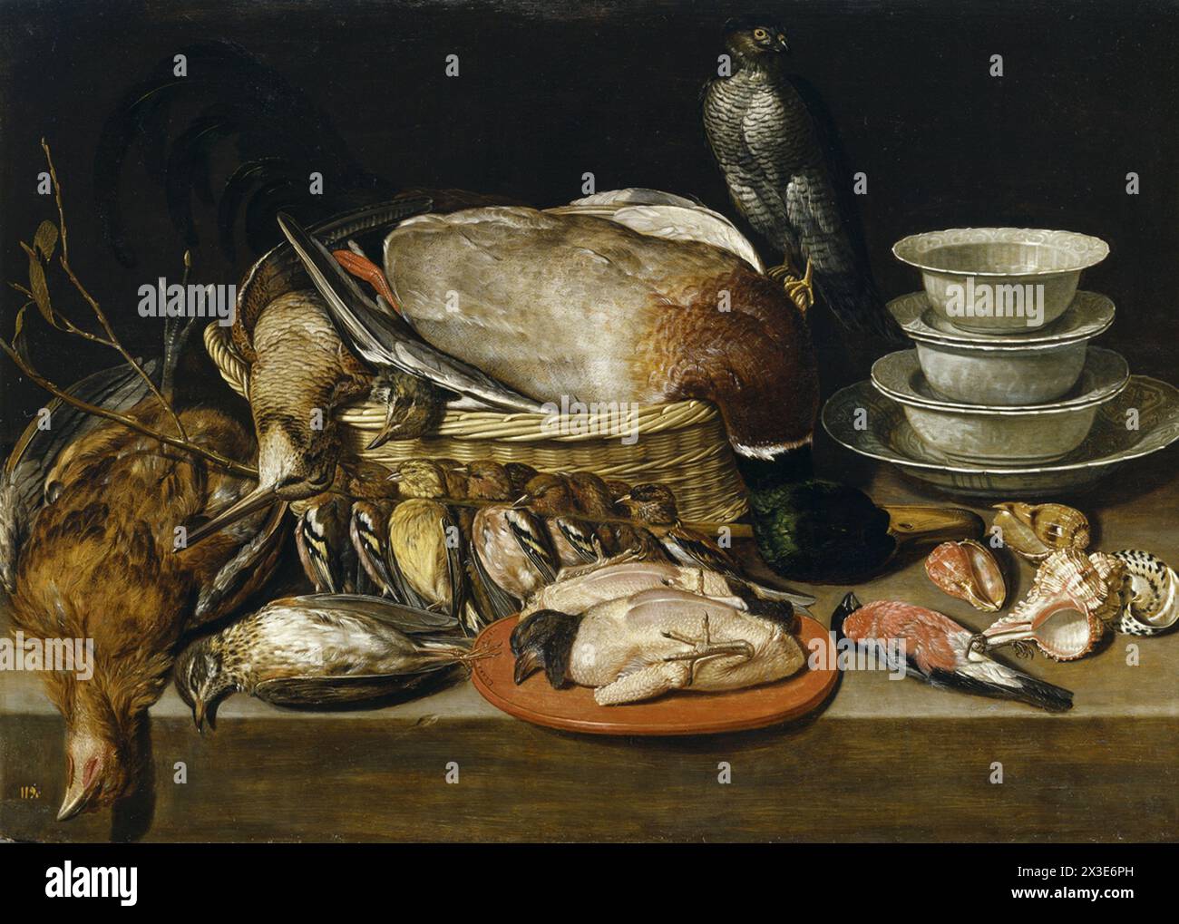 1611, from the Prado set. Arguably the first still-life of dead game ...