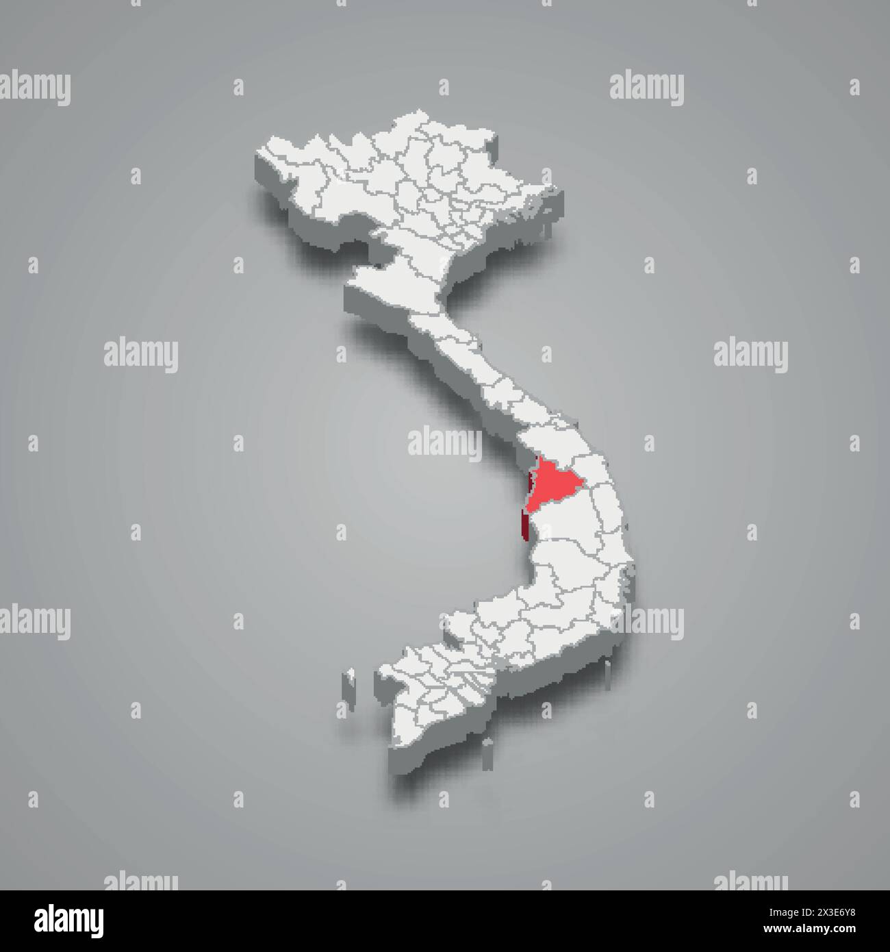 Kon tum province map hi-res stock photography and images - Alamy