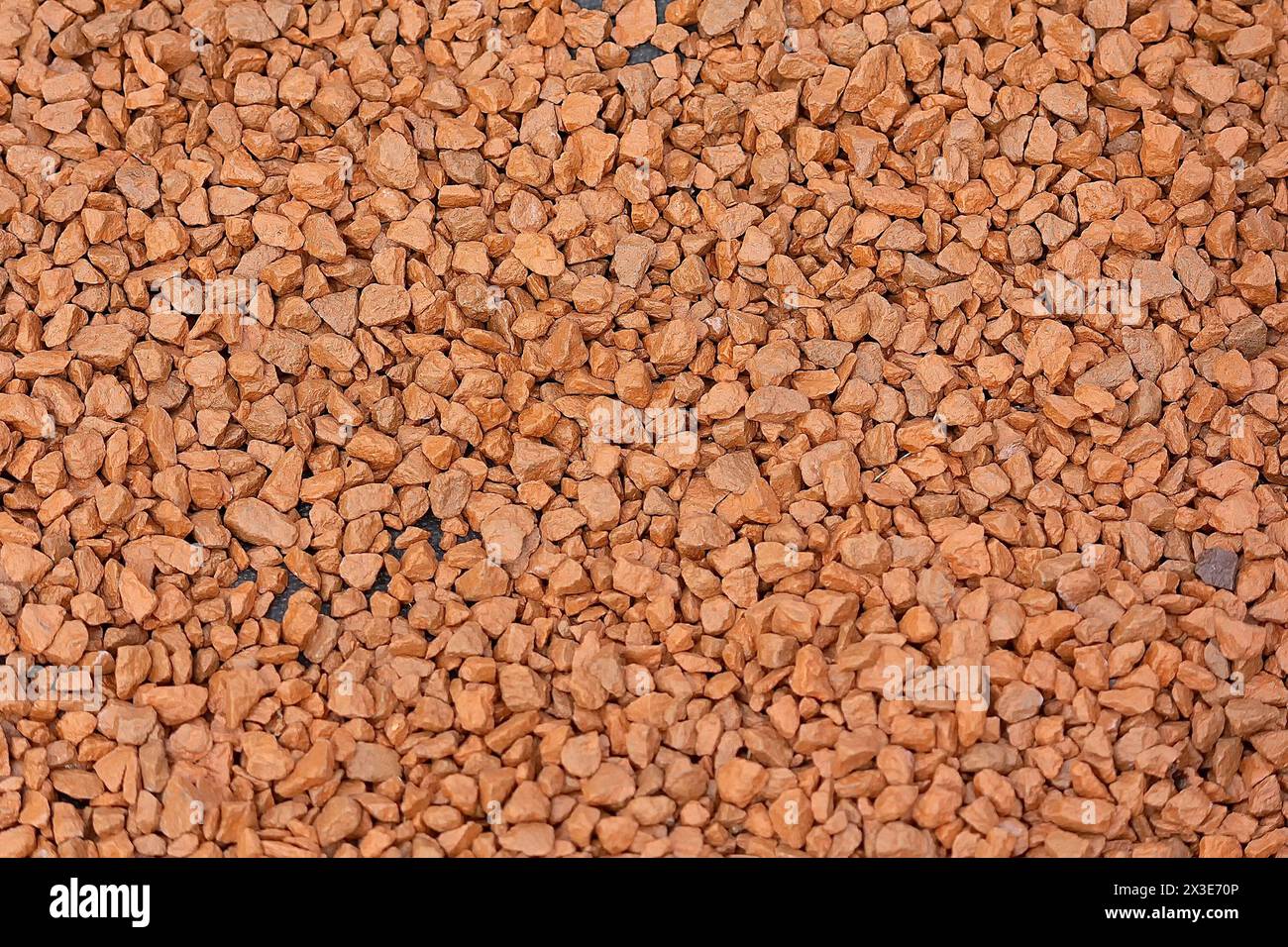 A pile of colorful red and brown rubble. Backgrounds and texture Stock ...