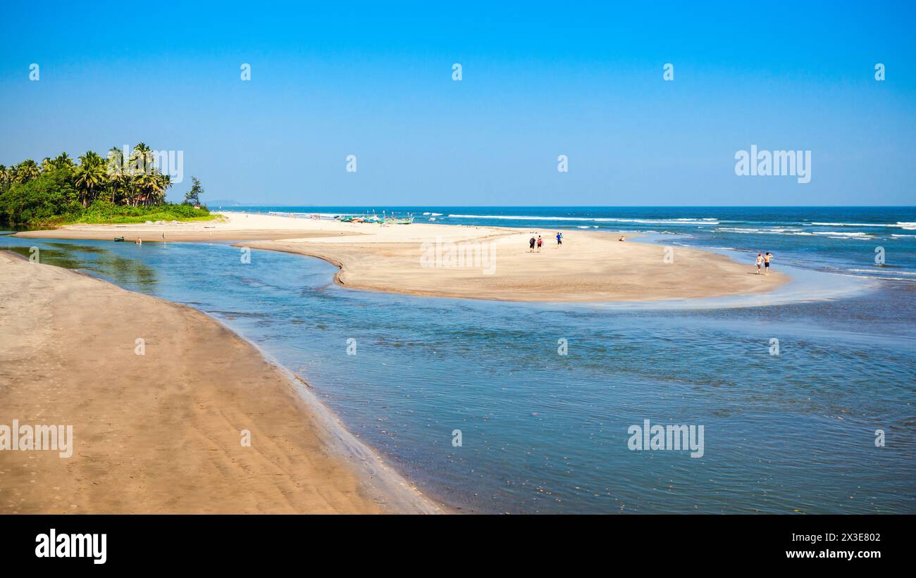 Beauty lagoon and beach in Goa, India Stock Photo - Alamy