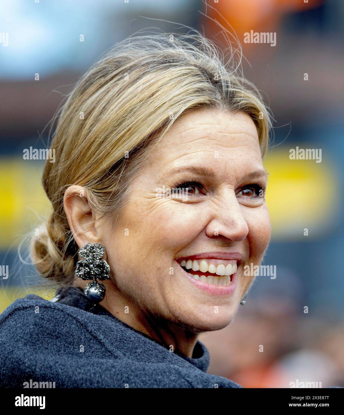 HOOFDDORP 26-04-2024 Queen Maxima at the 12th Koningsspelen in ...