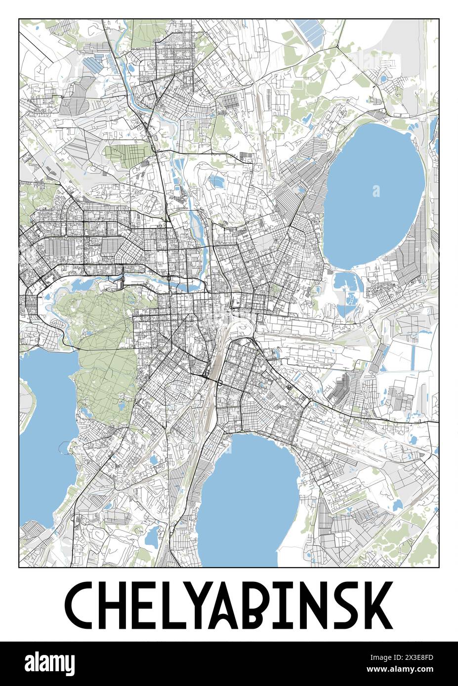 Chelyabinsk map hi-res stock photography and images - Alamy