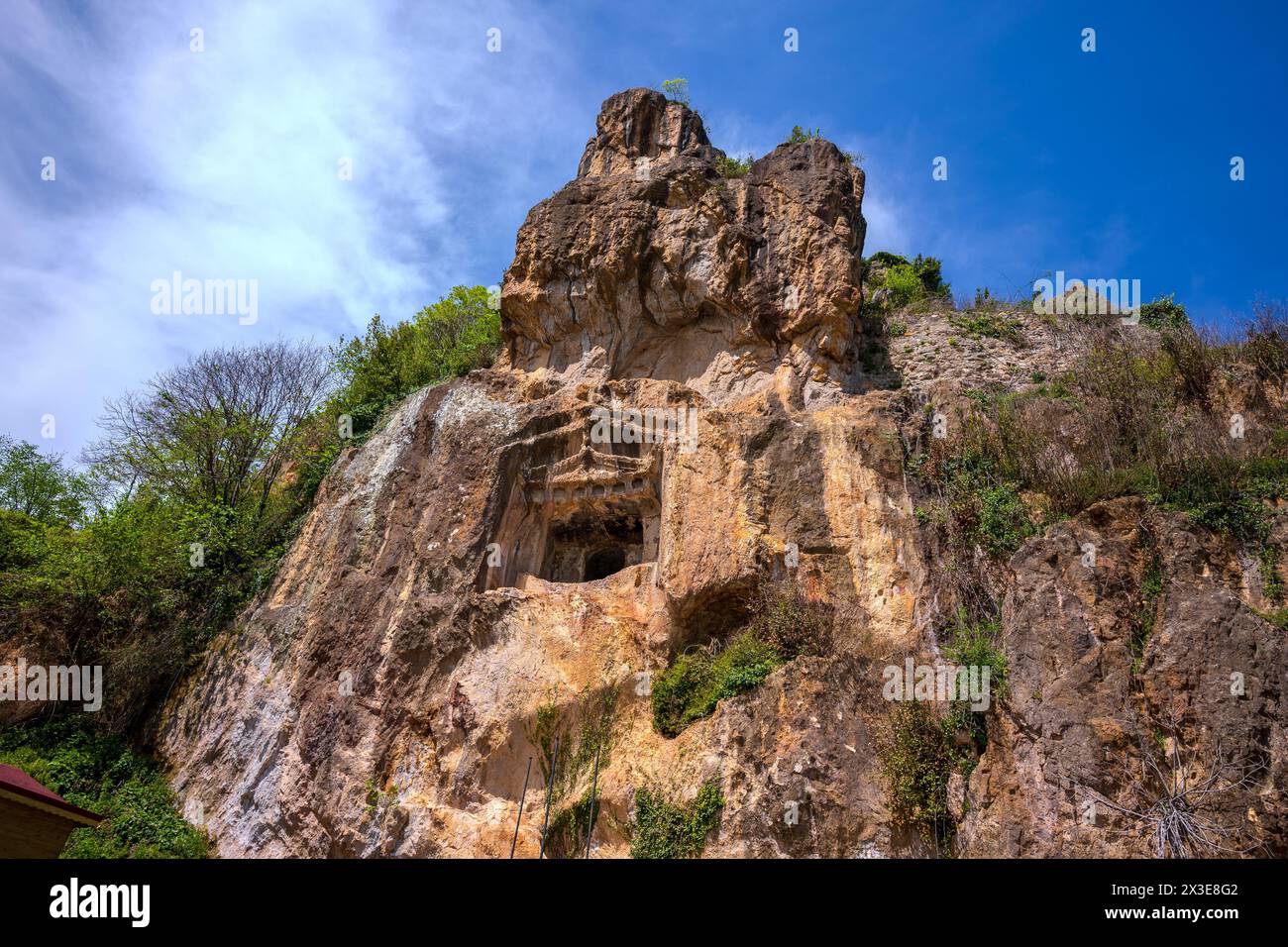Historical Rock-Cut Monumental Tomb Stock Photo - Alamy