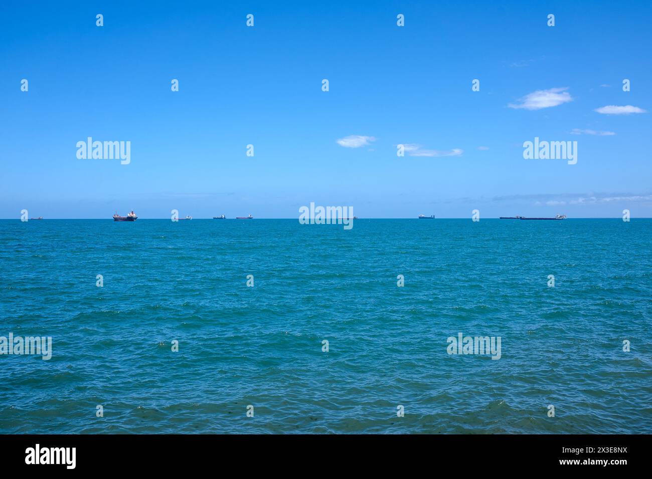 Black sea and distant vessels hi-res stock photography and images - Alamy