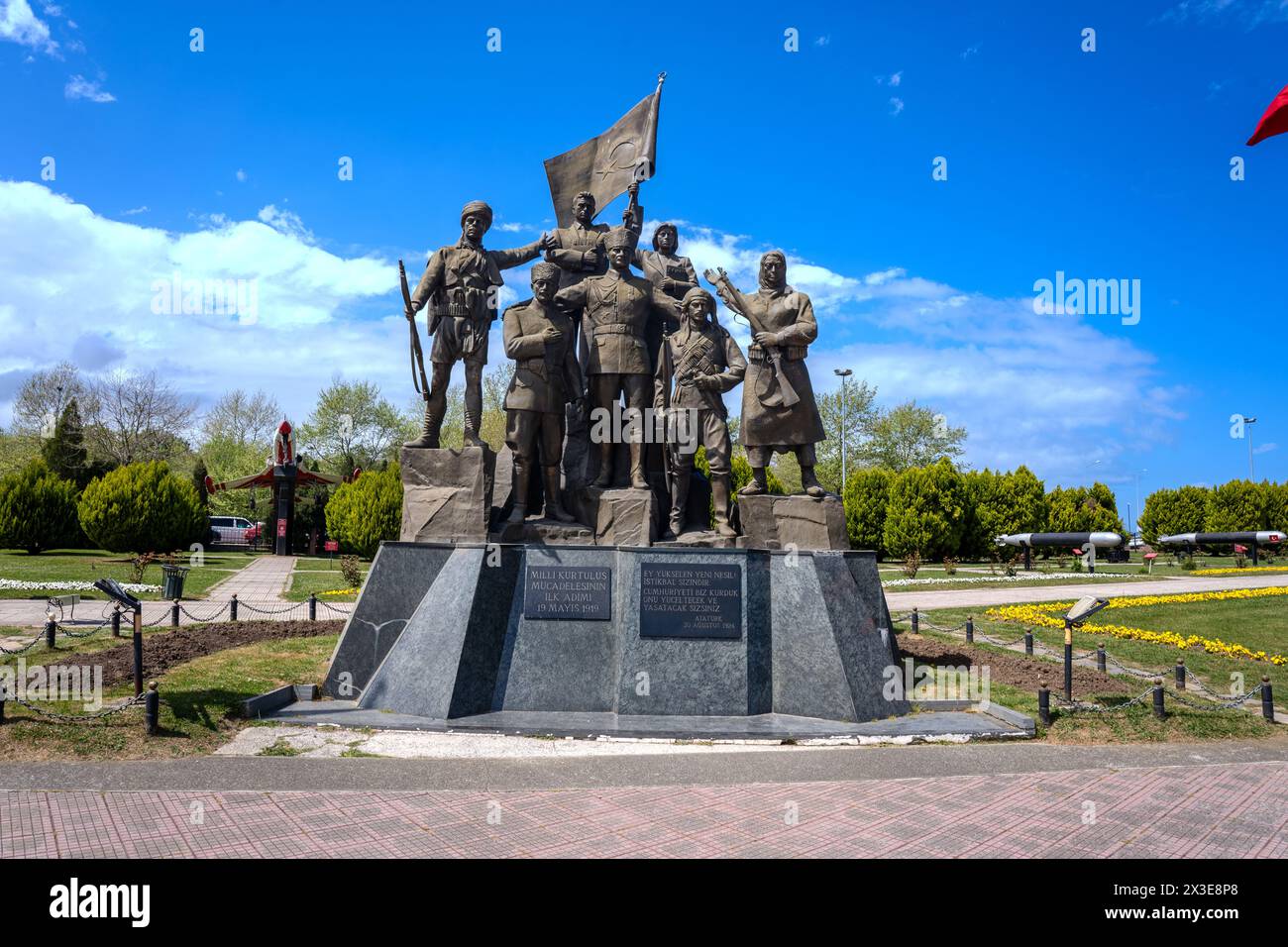 First Step Sculpture Stock Photo - Alamy