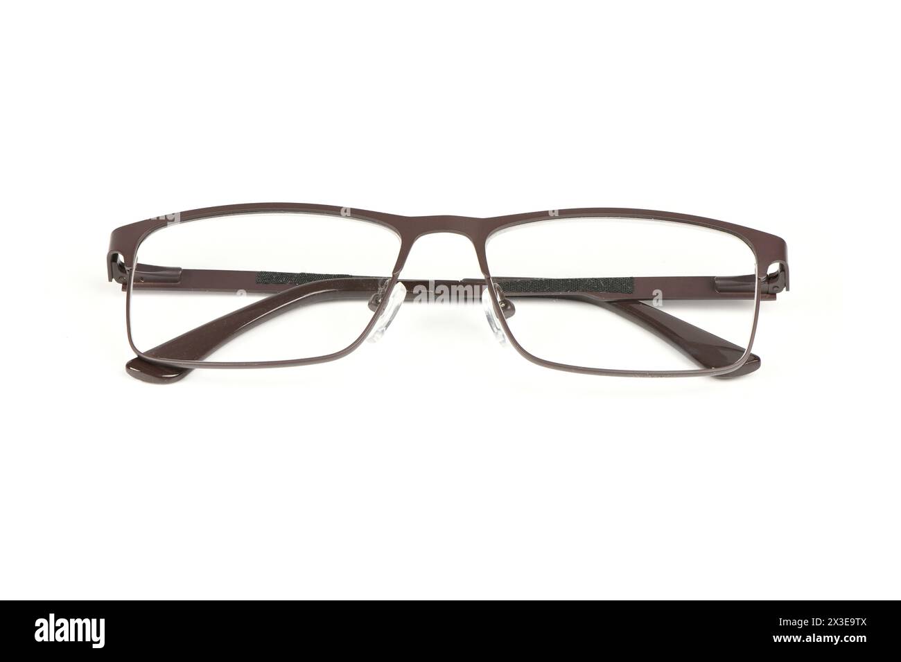 Reading glasses isolated on white background. Fashion spectacles for ...