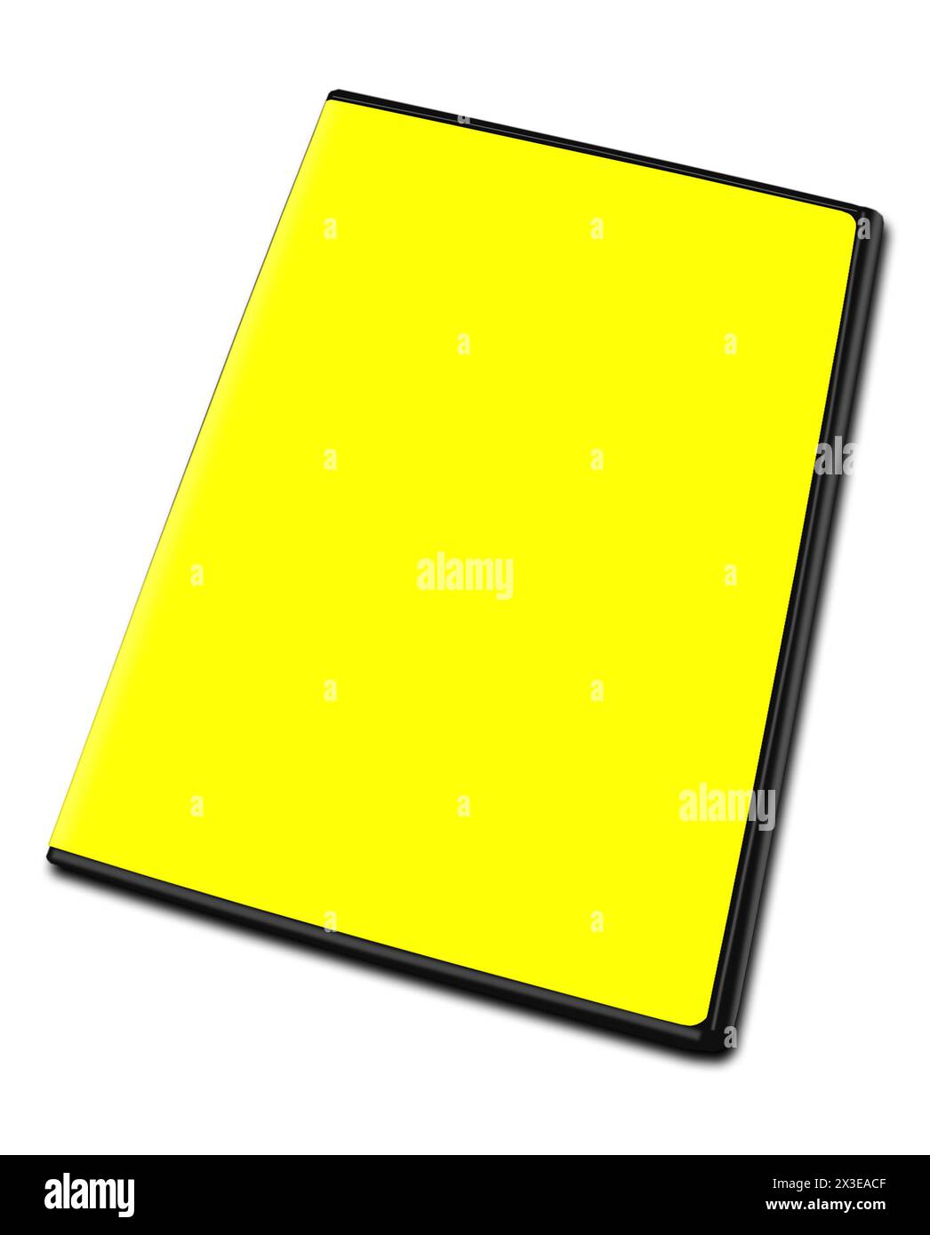 DVD box blank template yellow for presentation layouts and design. 3D ...