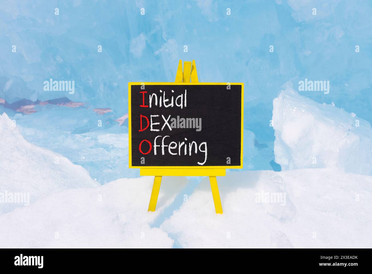 IDO initial DEX offering symbol. Concept words IDO initial DEX offering ...