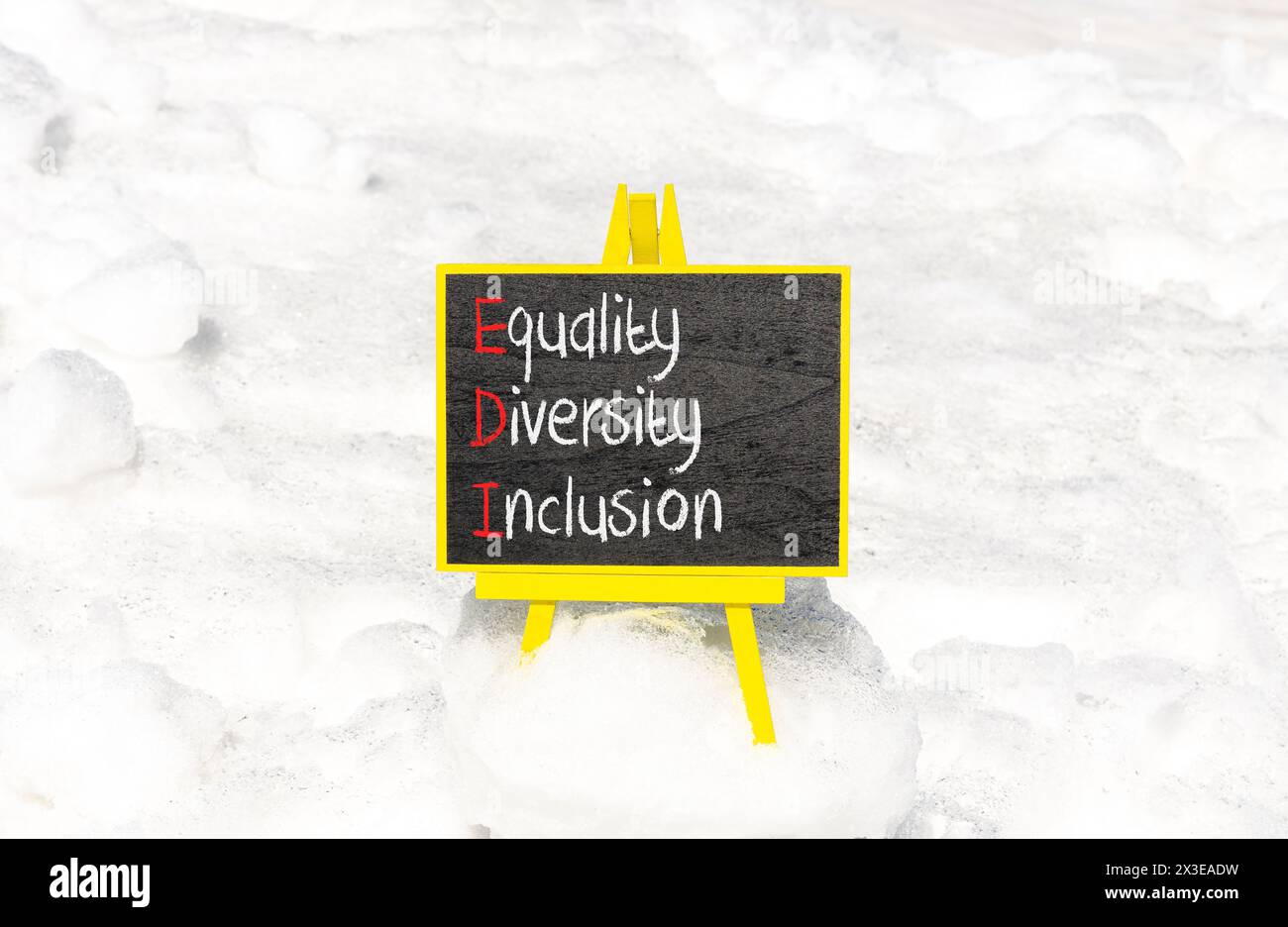 EDI equality diversity inclusion symbol. Concept words EDI equality ...