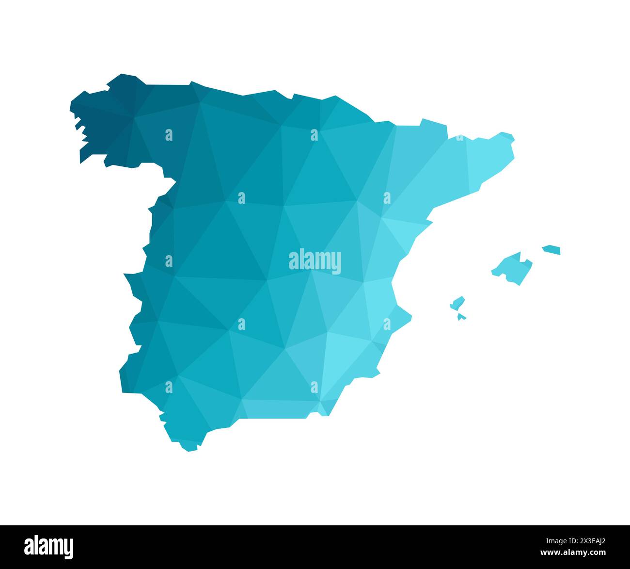 Spain outline silhouette map illustration hi-res stock photography and ...