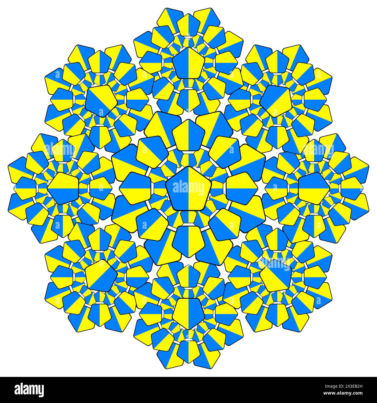 Abstract Bicolor Art blue-yelow texture. Modern stylish abstract ...