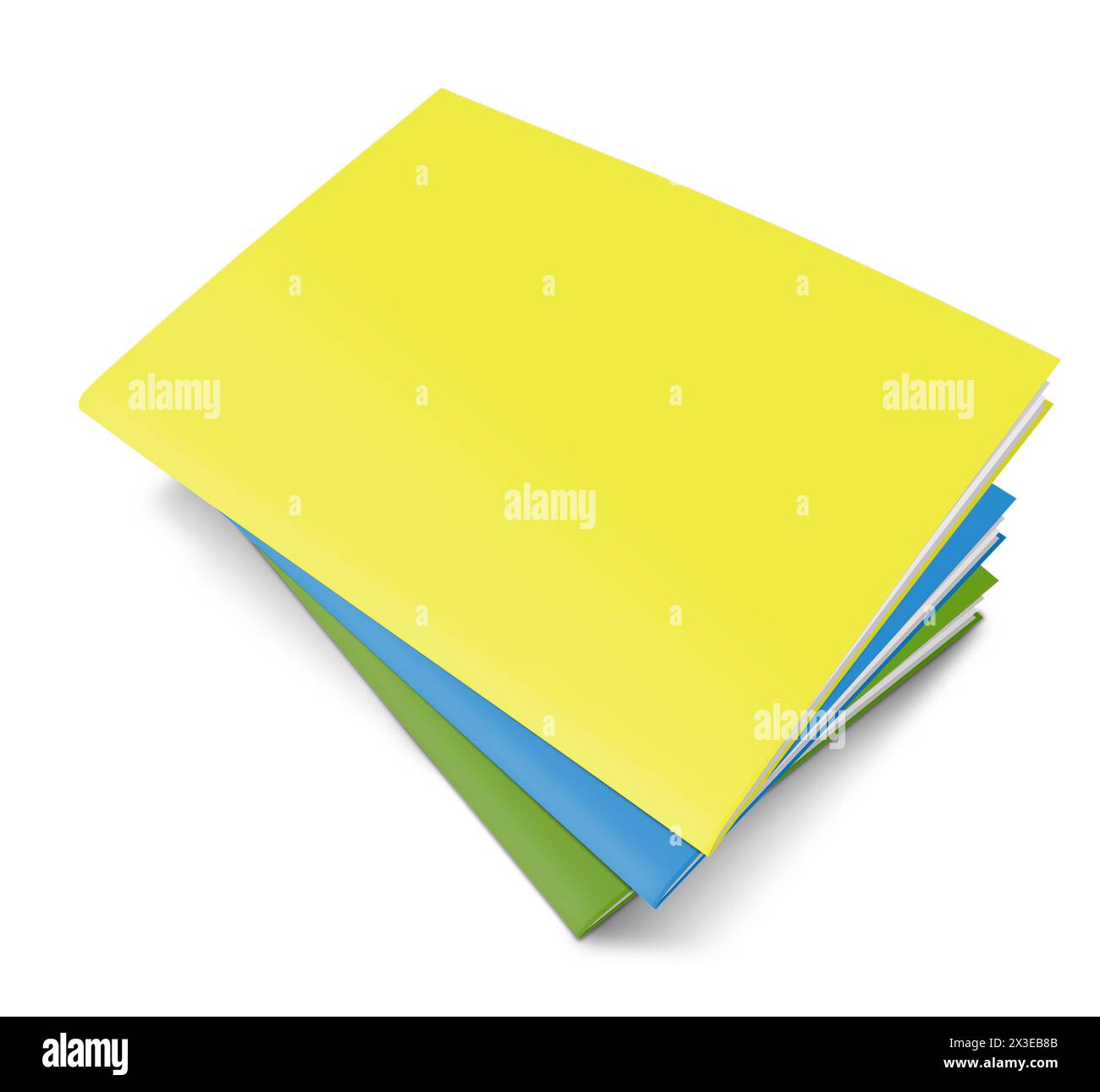Three magazine blank template color for presentation layouts and design ...