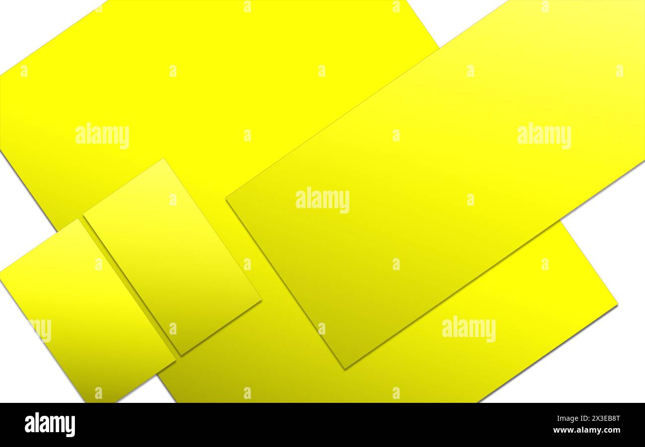 Yellow promotional paper blank template for presentation layouts and ...