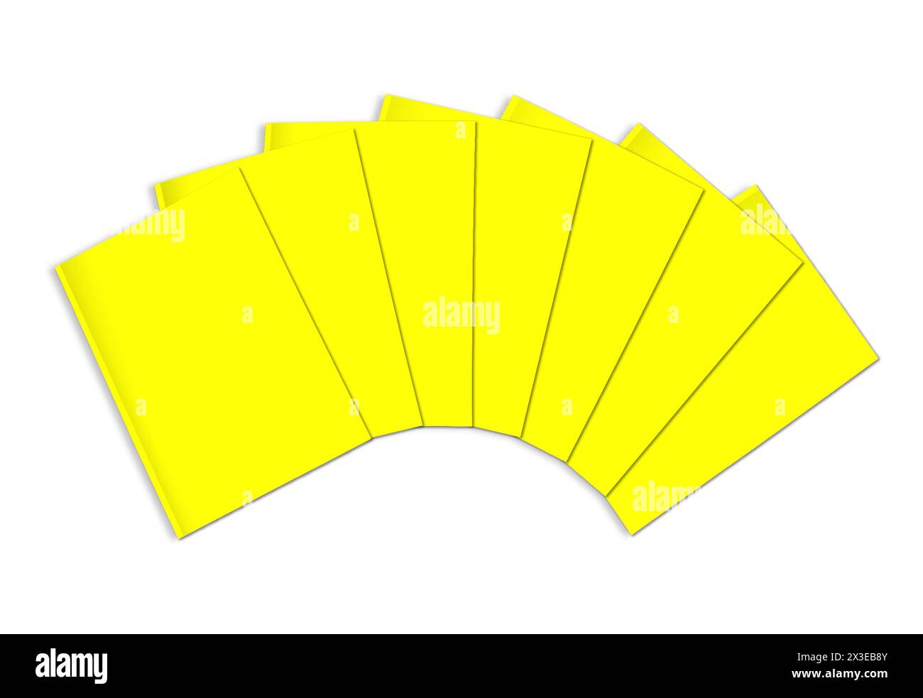 Yellow magazine blank template for presentation layouts and design. 3D ...