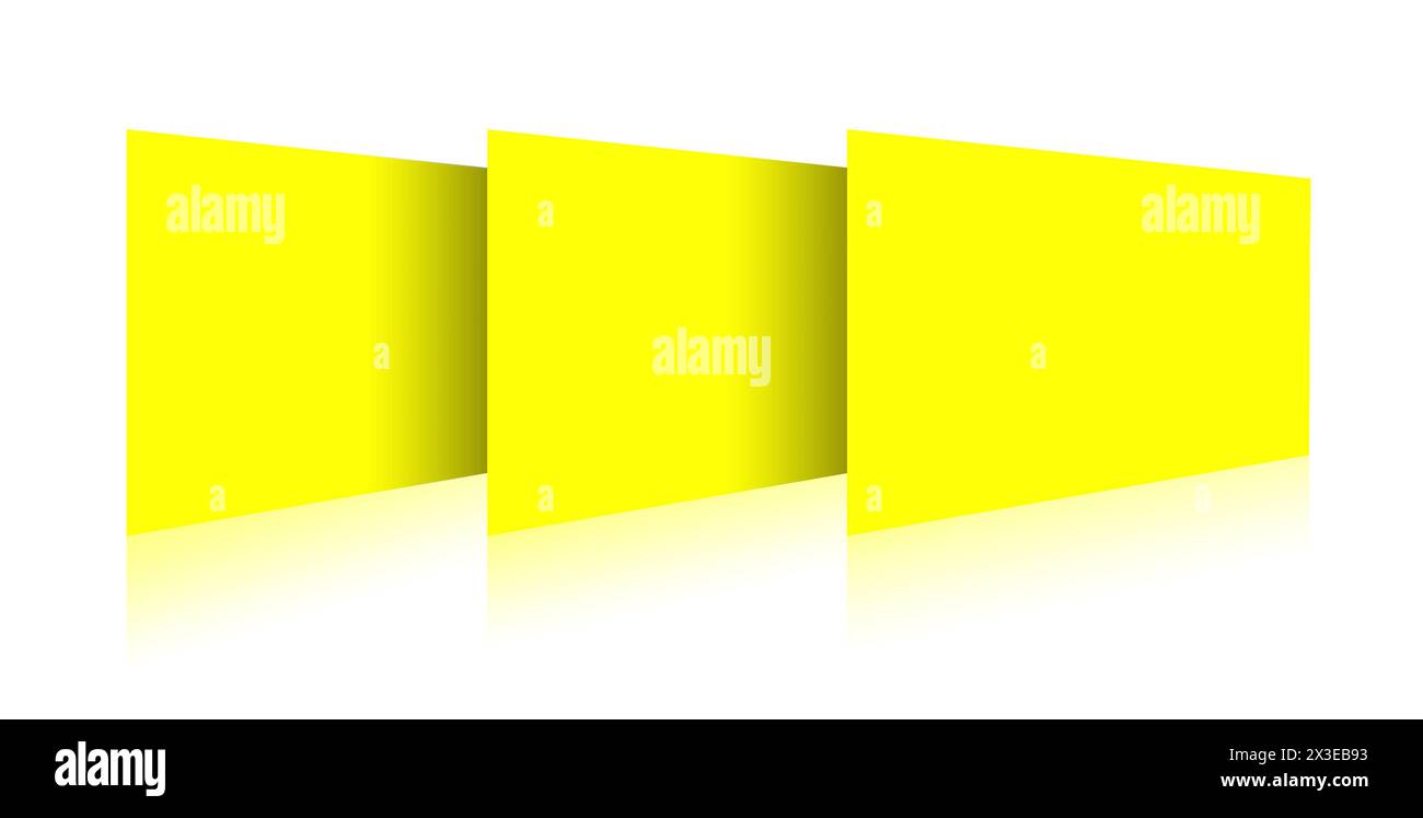 Yellow Insert Report Or Screenshoot Blank Template For Presentation Layouts And Design 3d