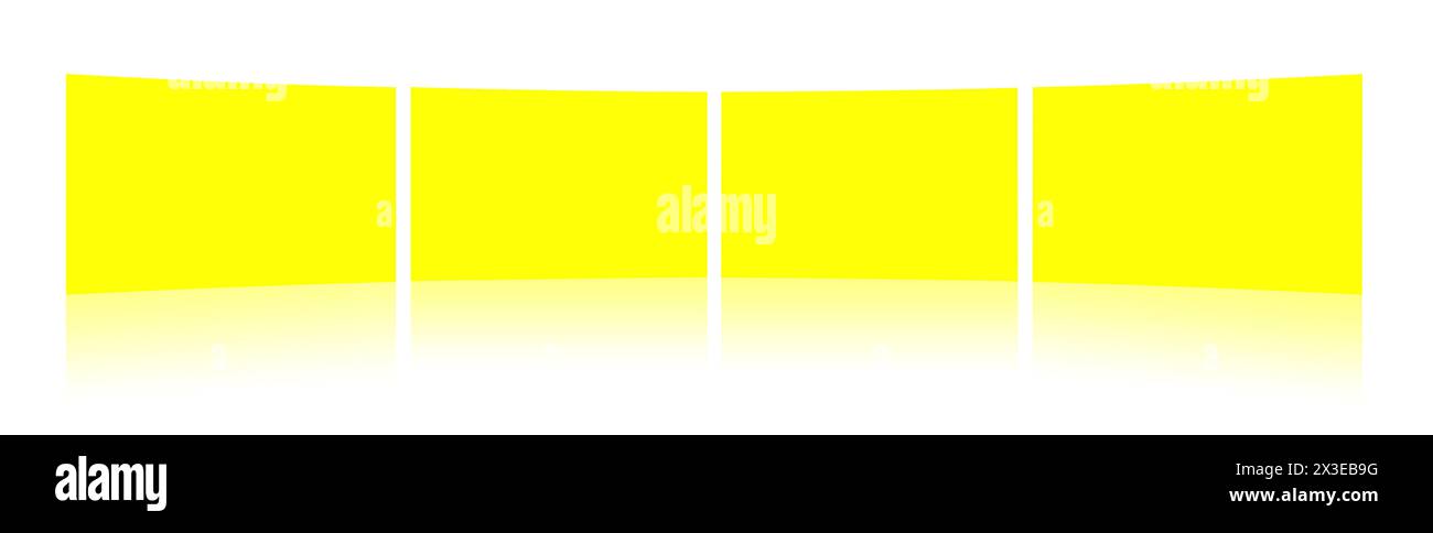 Yellow Insert Report Or Screenshoot Blank Template For Presentation Layouts And Design 3d