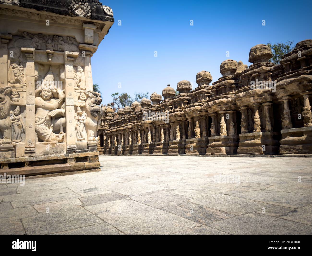 Kailasanatha temple dravidian temple architecture hi-res stock ...