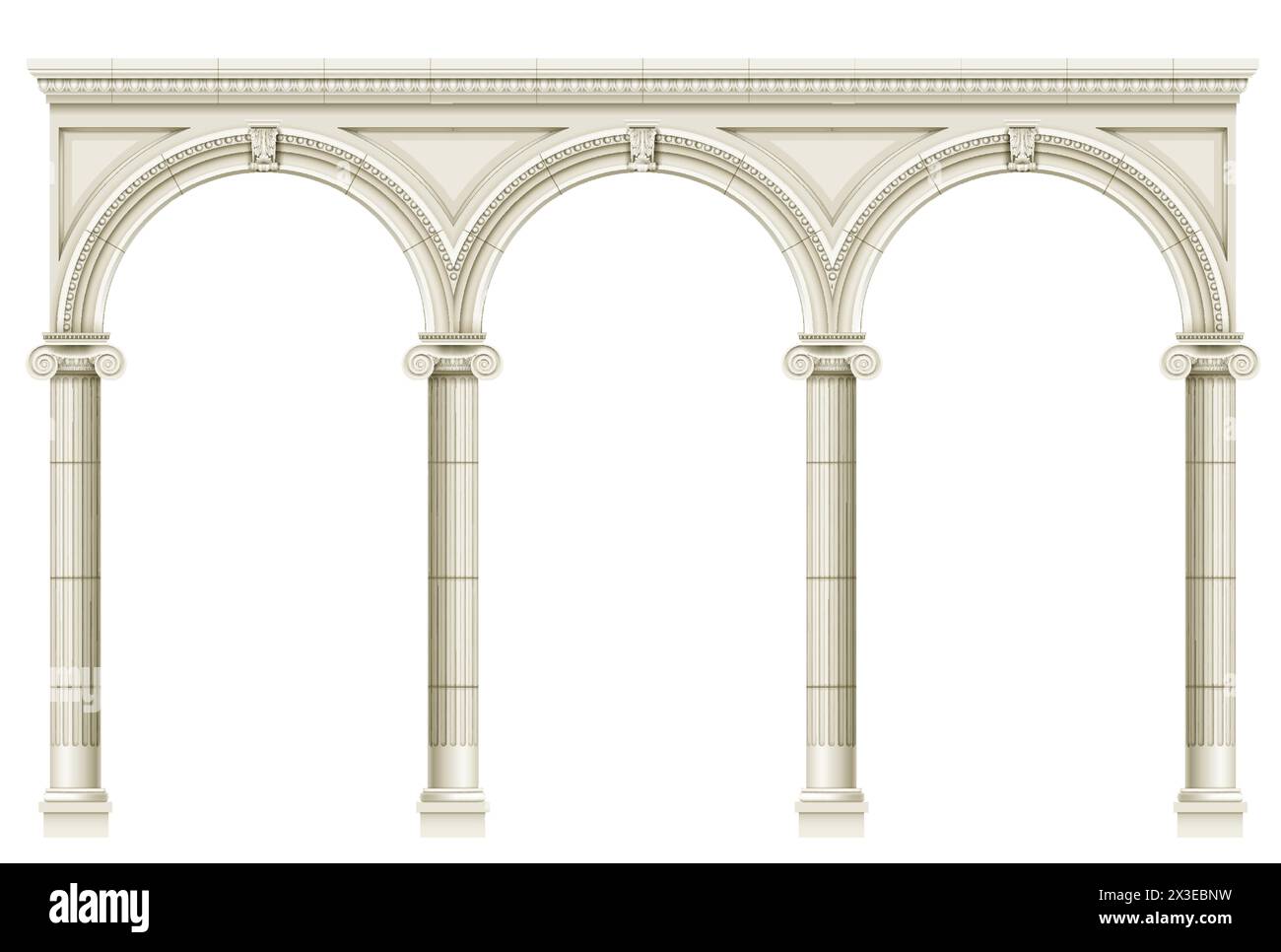 Portal building ionic columns hi-res stock photography and images - Alamy