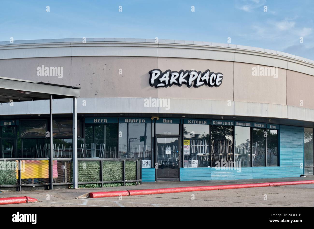 Houston, Texas USA 04-07-2024: Park Place 249 restaurant bar storefront ...