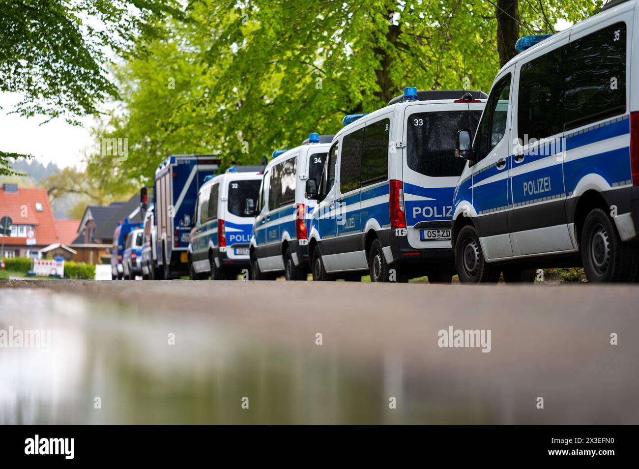 Elm, Germany. 26th Apr, 2024. Vehicles from the Federal Agency for ...