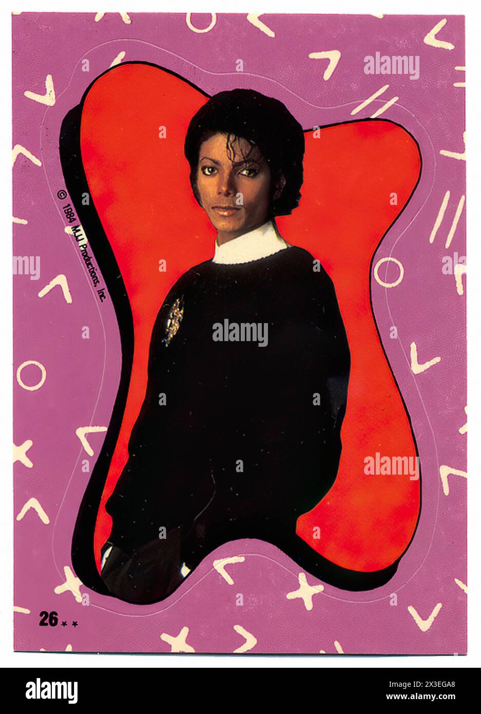 Michael Jackson Sticker #26 - Vintage music label promotional picture ...