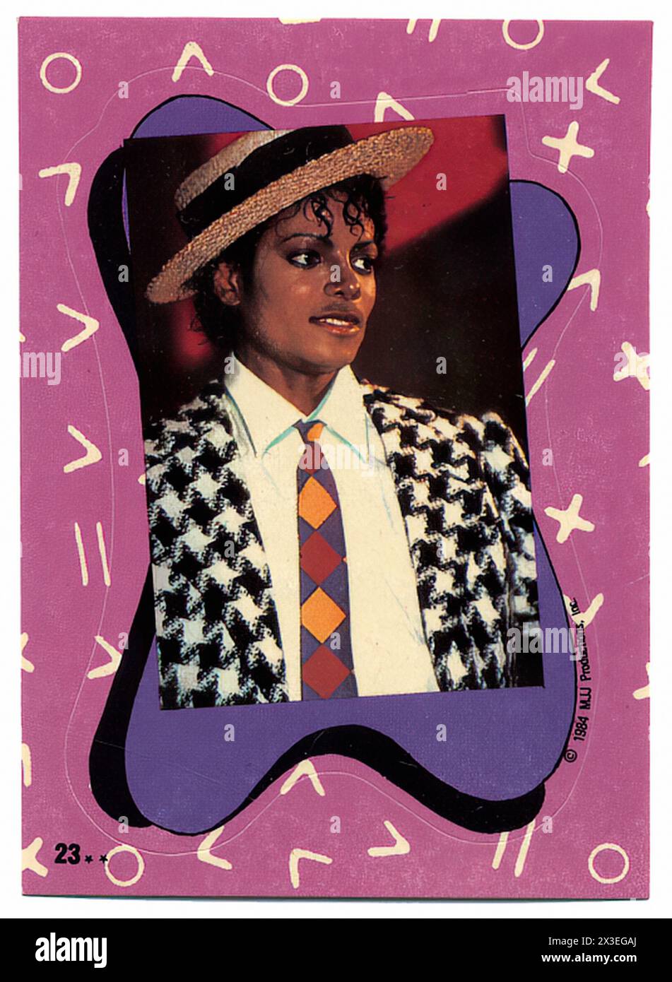 Michael Jackson Sticker #23 - Vintage music label promotional picture ...