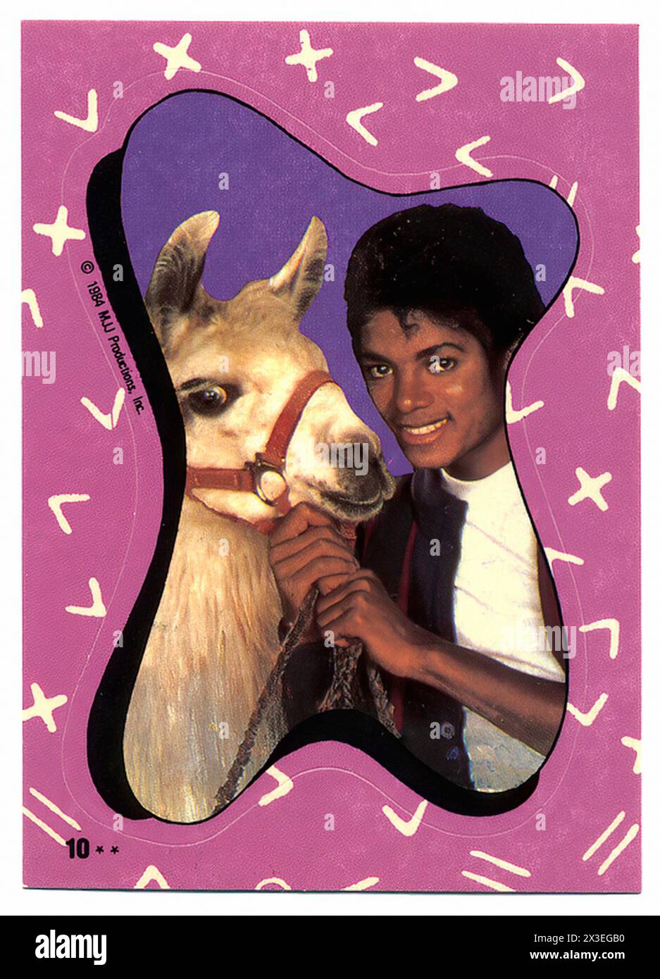 Michael Jackson Sticker #10 - Vintage music label promotional picture ...