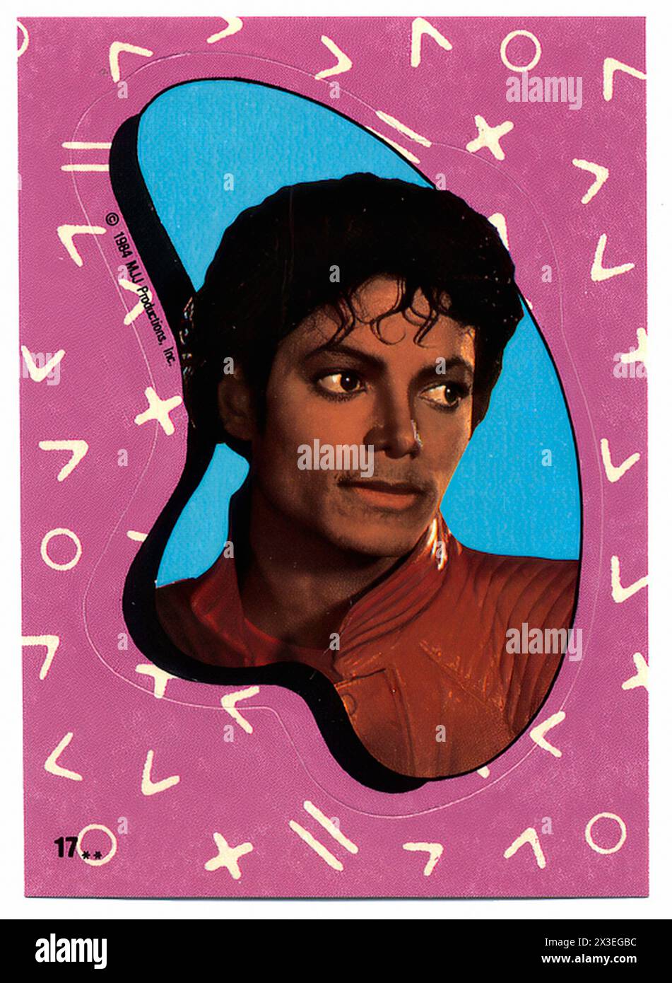 Michael Jackson Sticker #17 - Vintage music label promotional picture ...