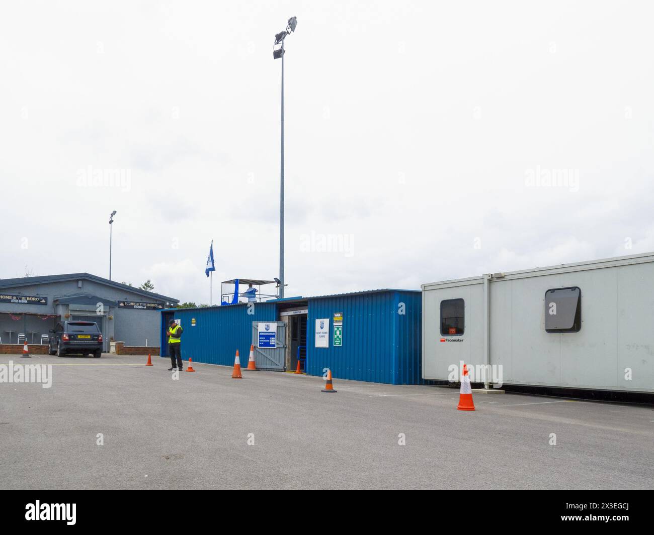 Radcliffe FC football stadium Stock Photo - Alamy
