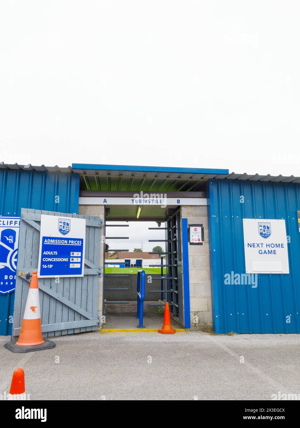 Radcliffe FC football stadium Stock Photo - Alamy